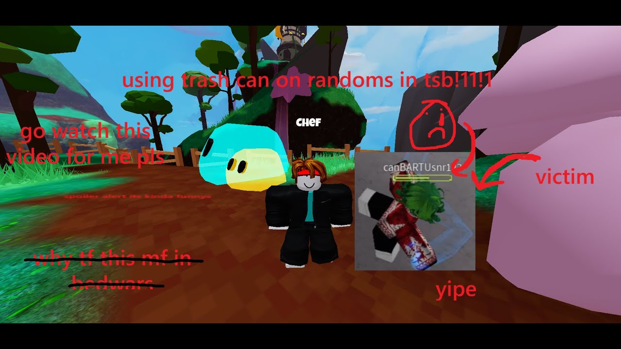 Trolling Kids with Trash Cans in TSB - YouTube