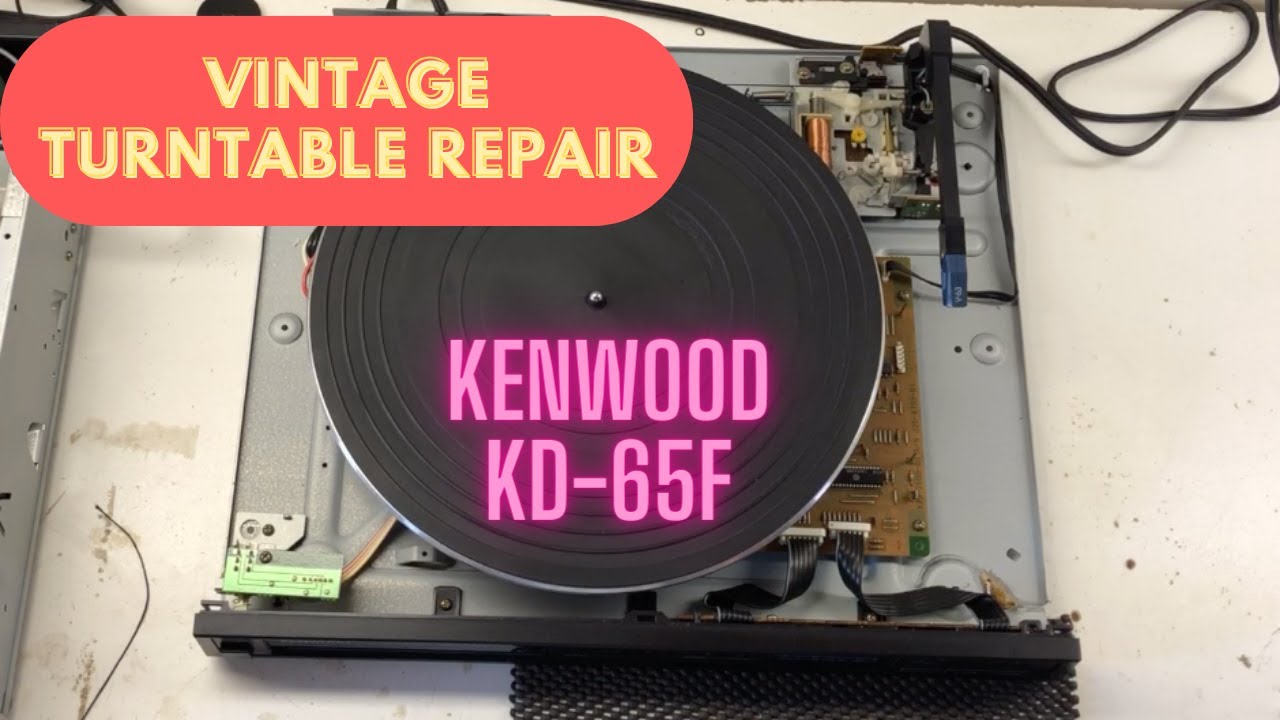 Kenwood KD65F VINTAGE TURNTABLE REPAIR - tone arm cable replacement and ...