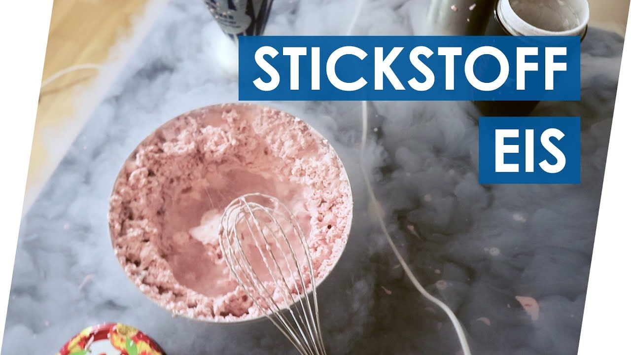 Molekularküche: Erdbeer-Eis mit flüssigem Stickstoff | Experimente mit ...