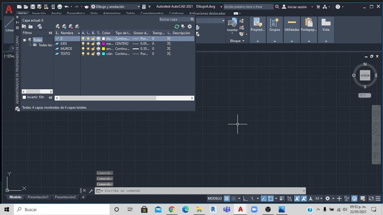 crear capas en AutocaD parte 1 - YouTube