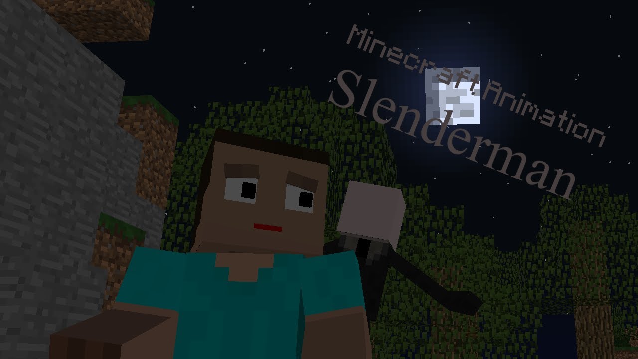 Minecraft Short: Slender Man - Remake - YouTube