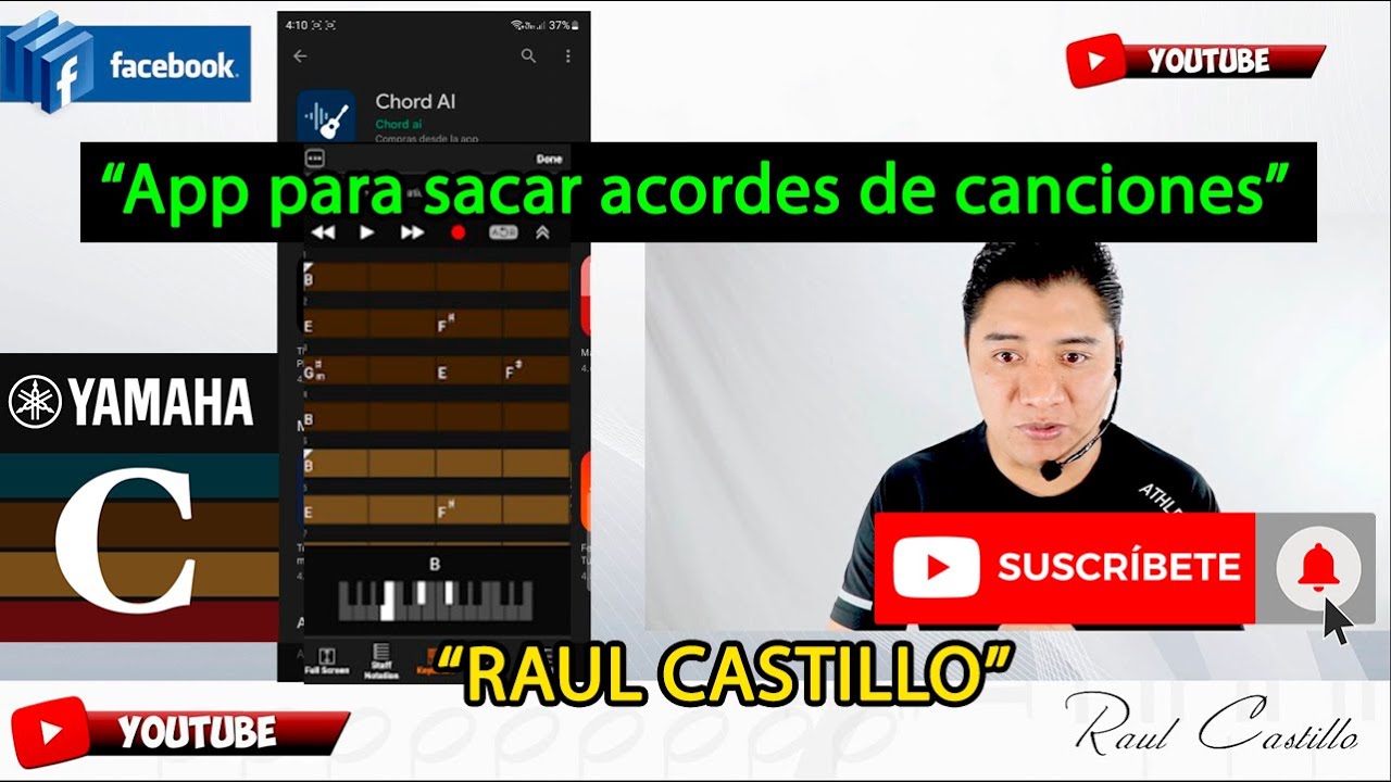 APLICACION PARA SACAR ACORDES || CHORD TRACKER YAMAHA - YouTube