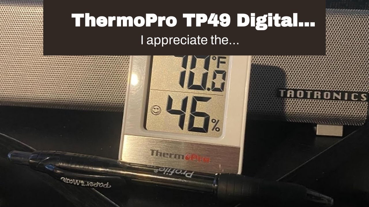 ThermoPro TP49 Digital Indoor Humidity Meter Room Thermometer with ...