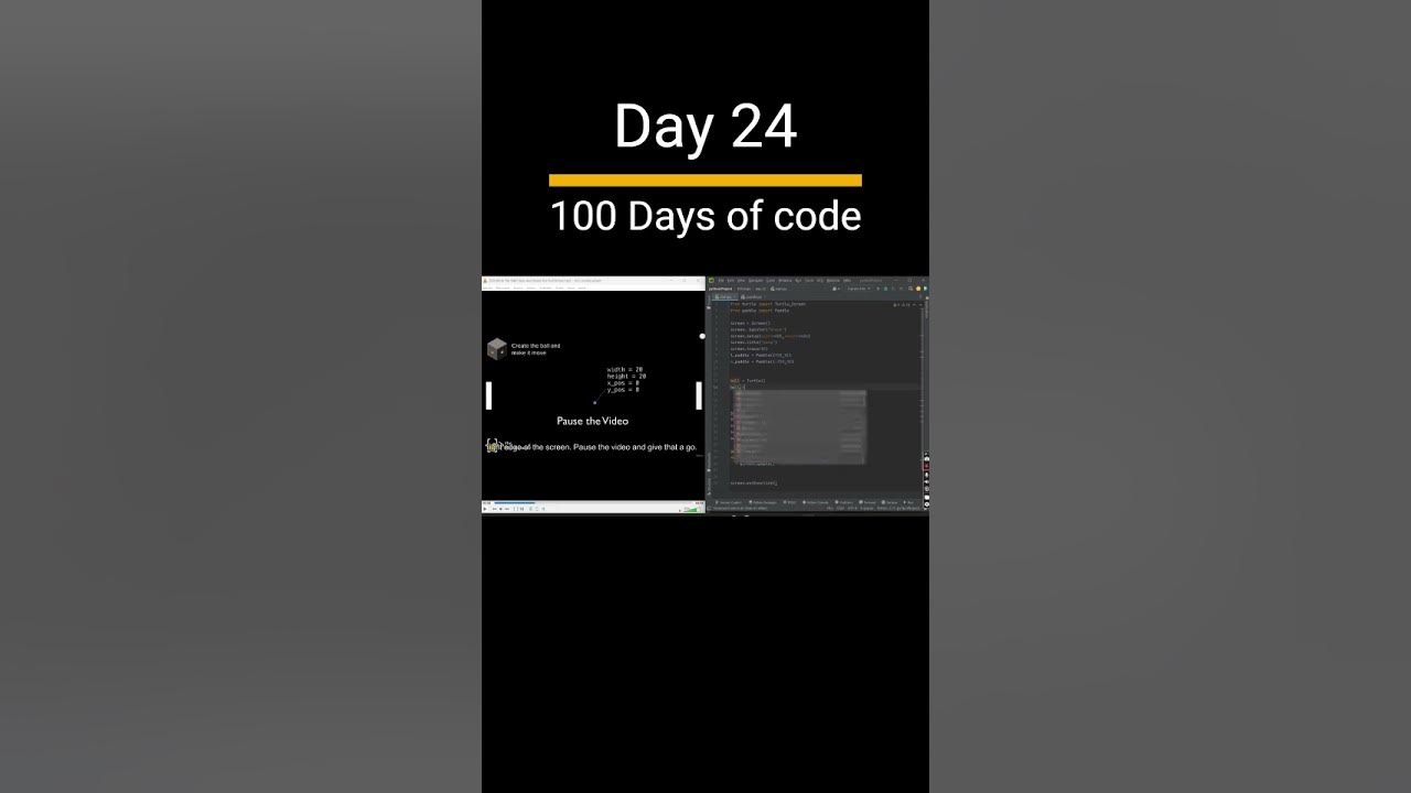 day 24 of 100 days of code #100daysofcoding #100dayschallenge #100secondsofcode #coading # ...