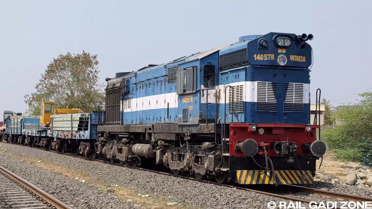 Nanded Purna Electrification Train with Gooty WDM3A Locomotive | Train ...