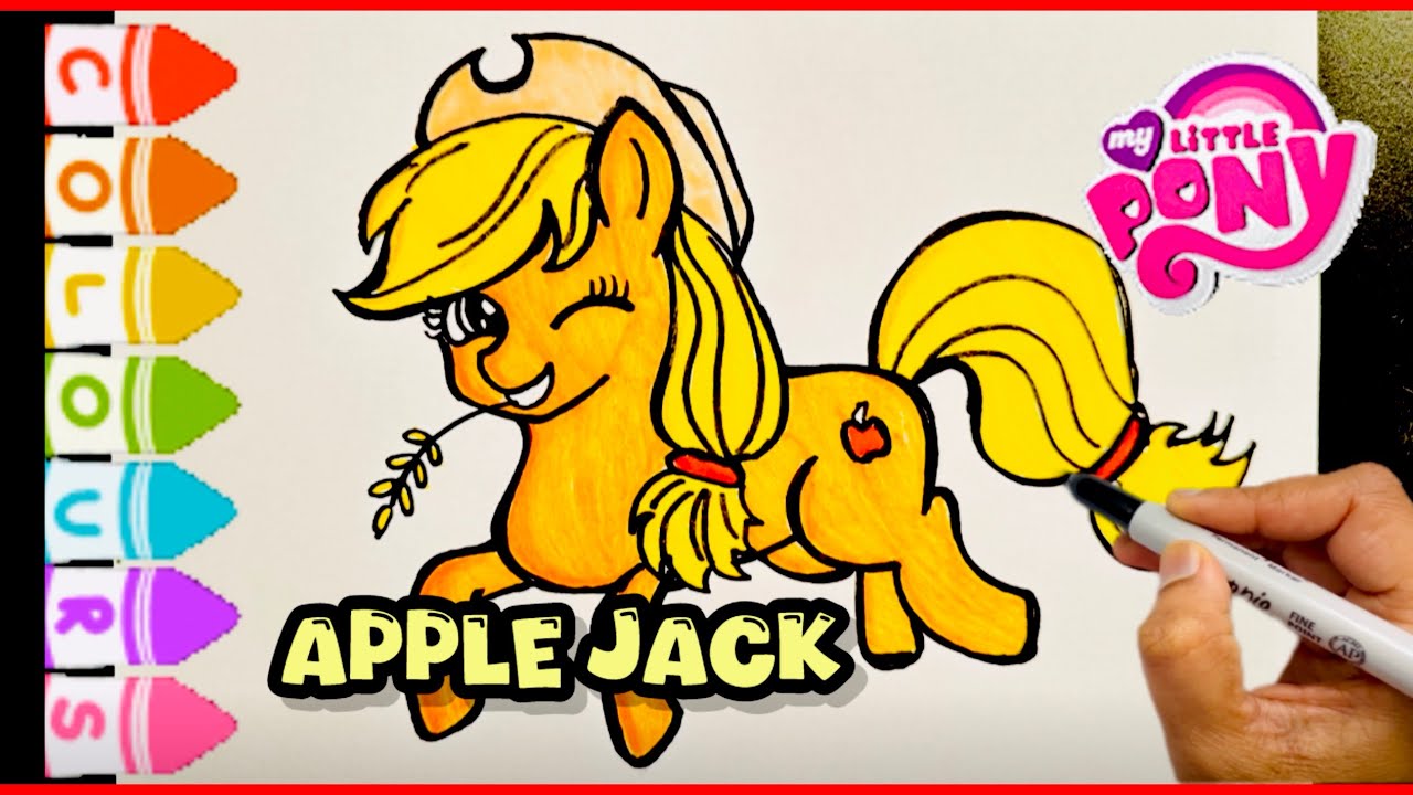 How to Draw AppleJack from My Little Pony |step by step drawing @Simply ...