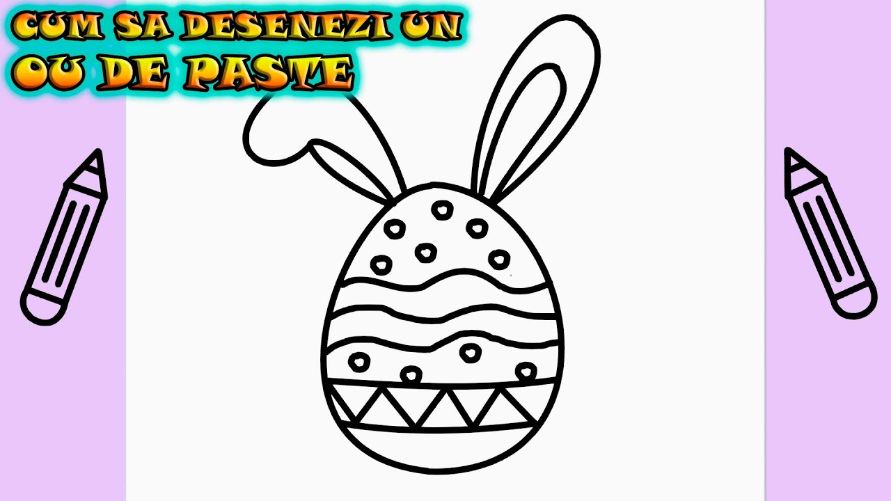 PASTE | Cum Sa Desenezi UN OU COLORAT DE PASTE | Deseneaza Singur ...