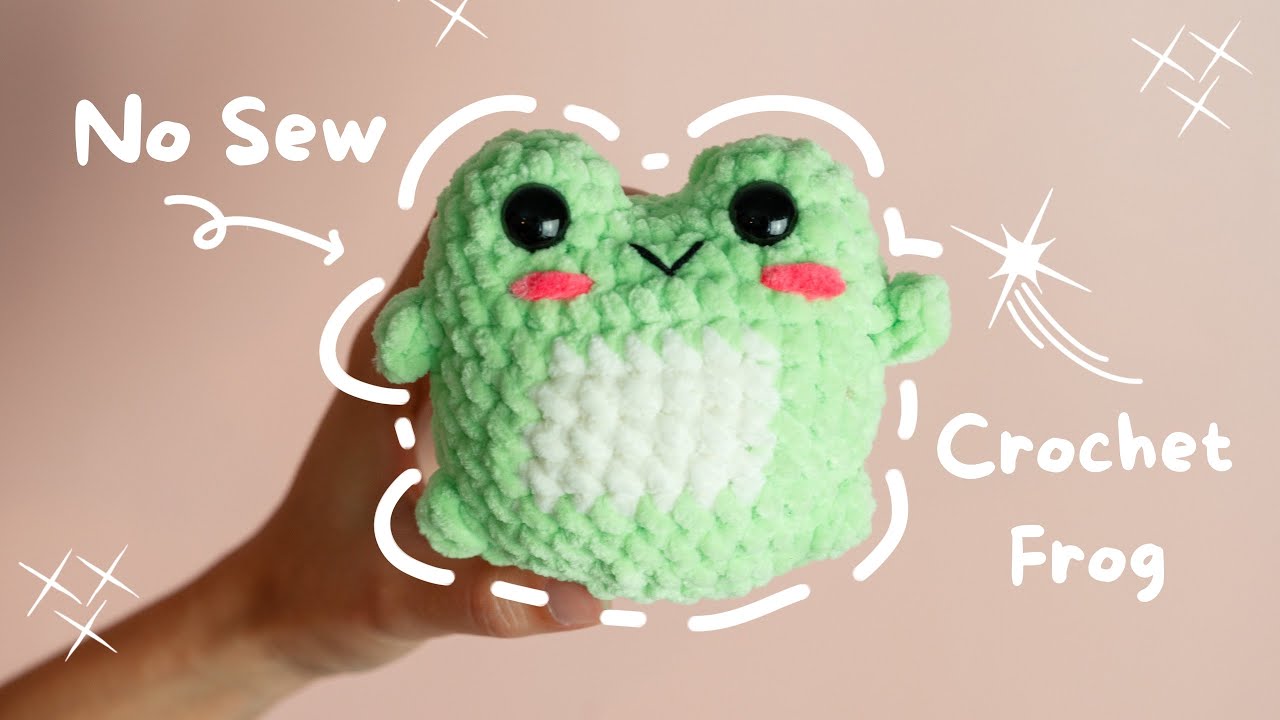 No Sew Crochet Frog Tutorial 😘 - Amigurumi For Beginner - Friendly ...