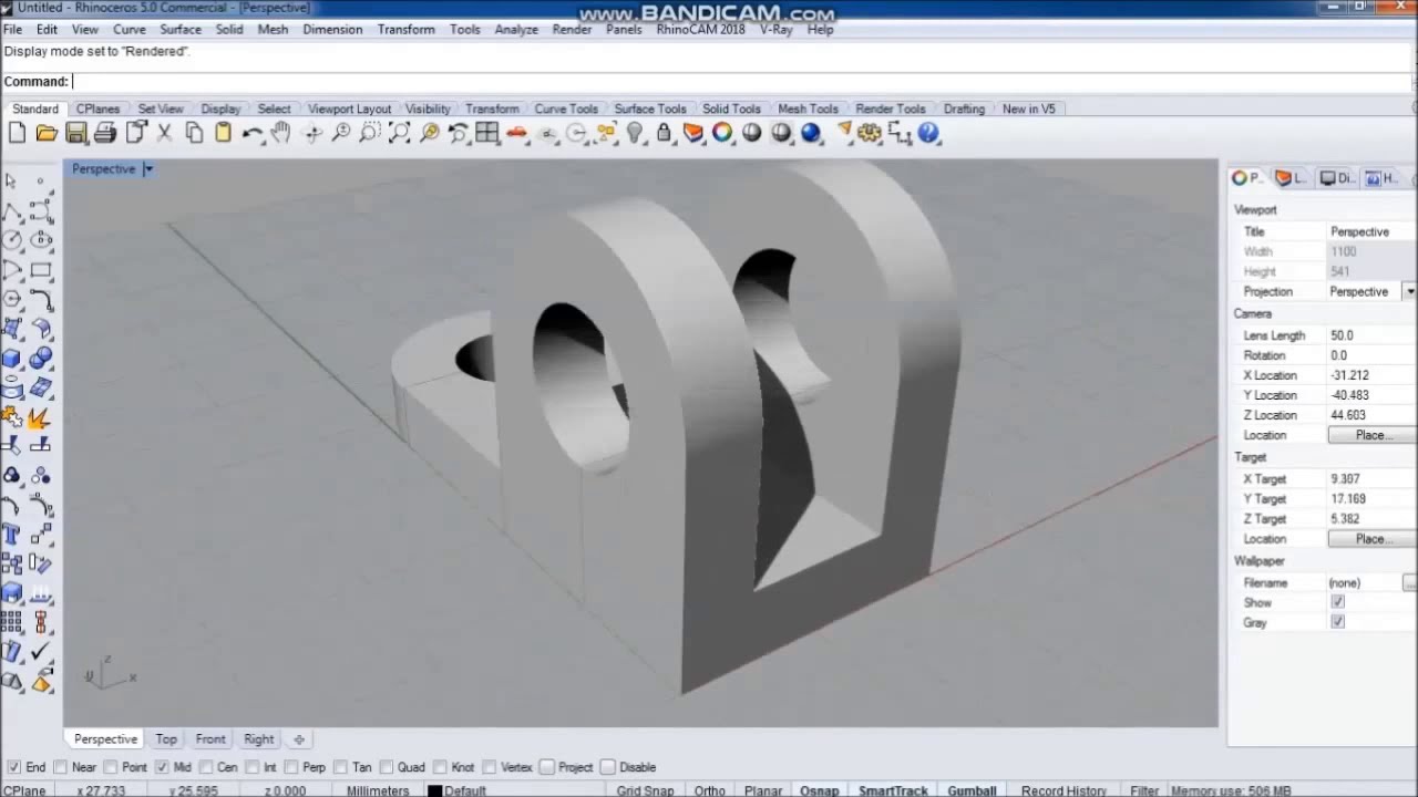 Tutorial Desain 3d | Rhinoceros - YouTube