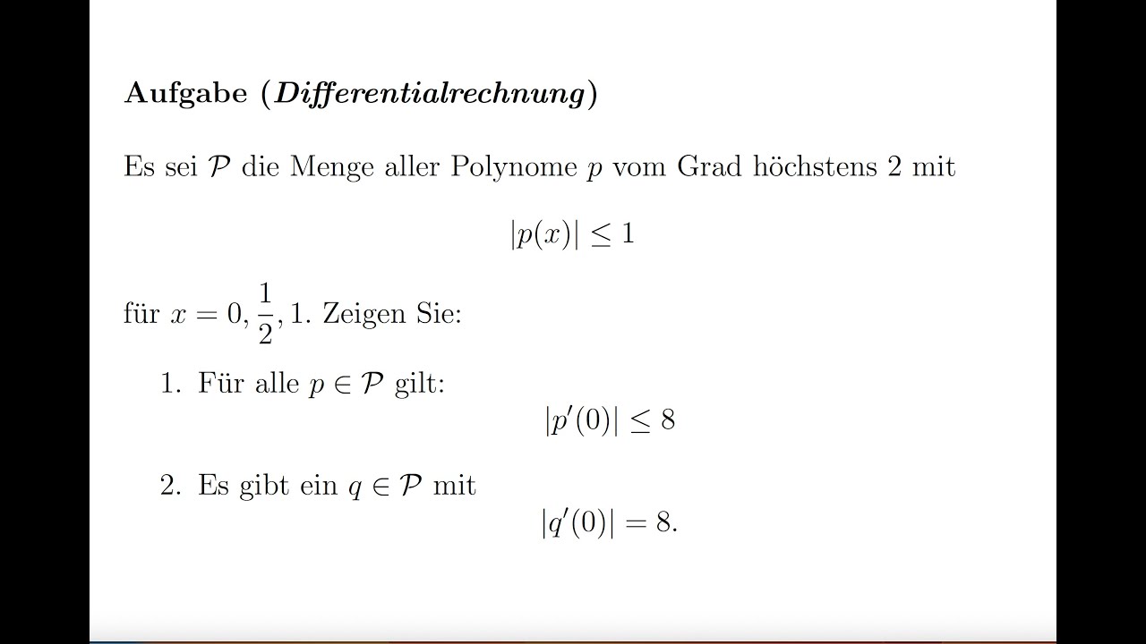 Polynome vom Grad höchstens 2 - YouTube