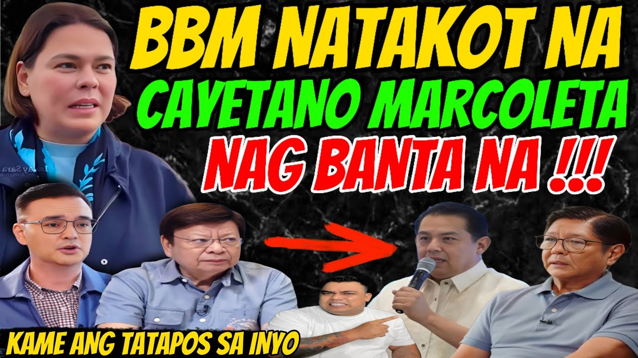 BBM NATAKOT CAYETANO MARCOLETA NAG BANTA ️ - YouTube