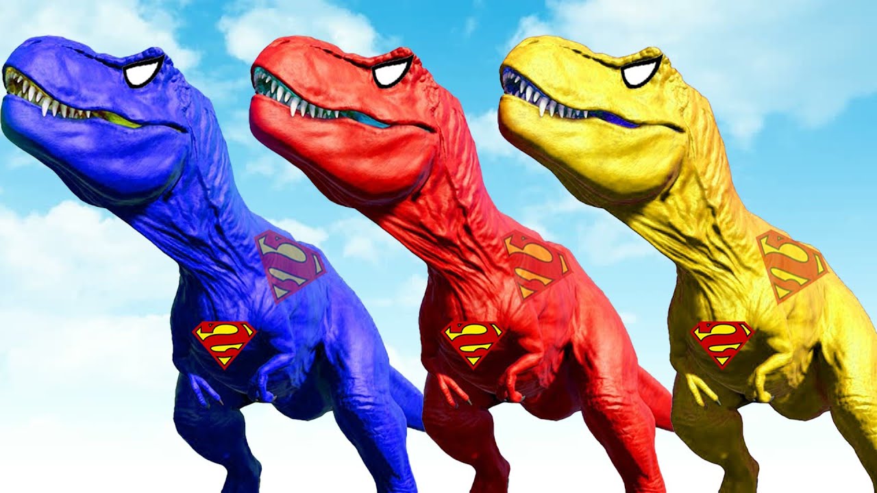 Spider-Man Deadpool T-rex SuperHero Dinosaurs Jurassic World Evolution ...