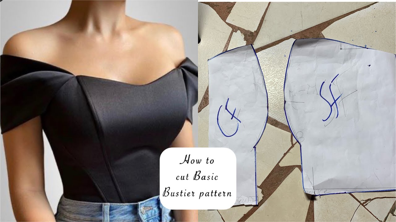 Basic Bustier with Yoke pattern drafting - YouTube