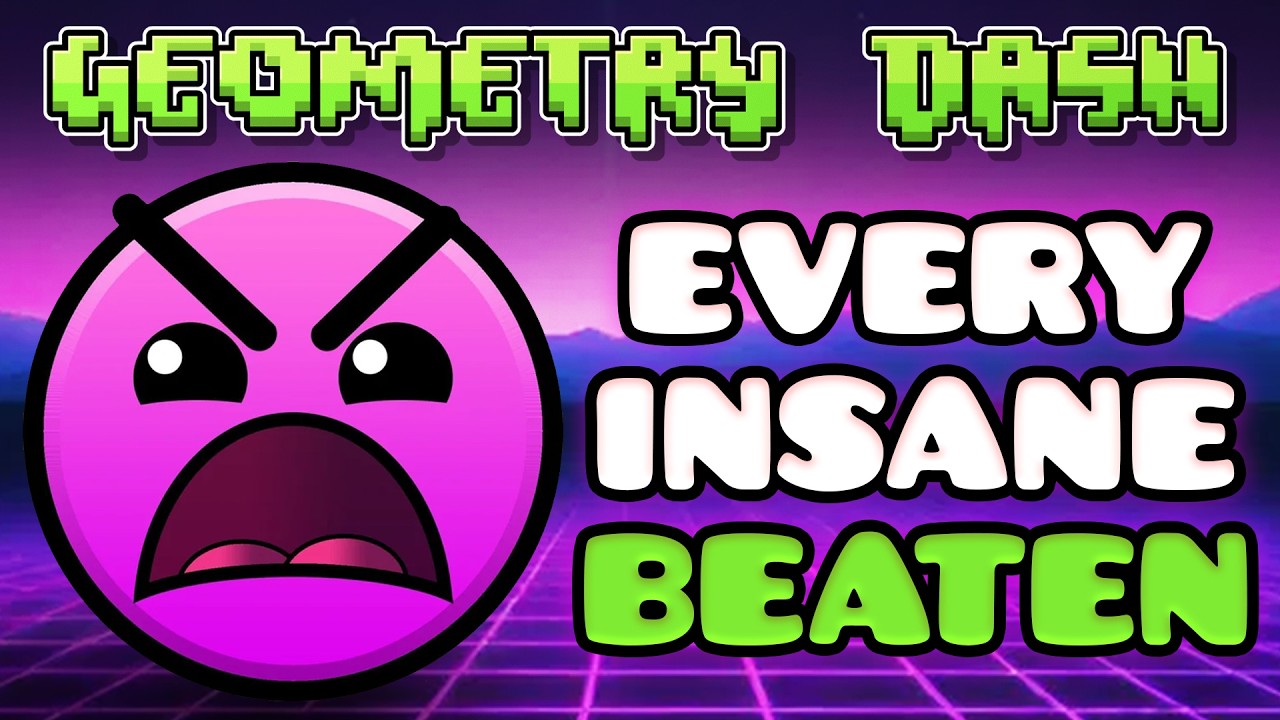 I Finally Beat EVERY INSANE LEVEL in Geometry Dash! - YouTube