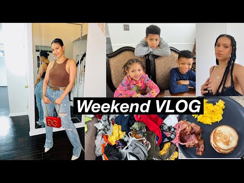 WEEKEND VLOG || CLEAN & MOTIVATE || ORGANIZING KIDS CLOSETS || COOK ...