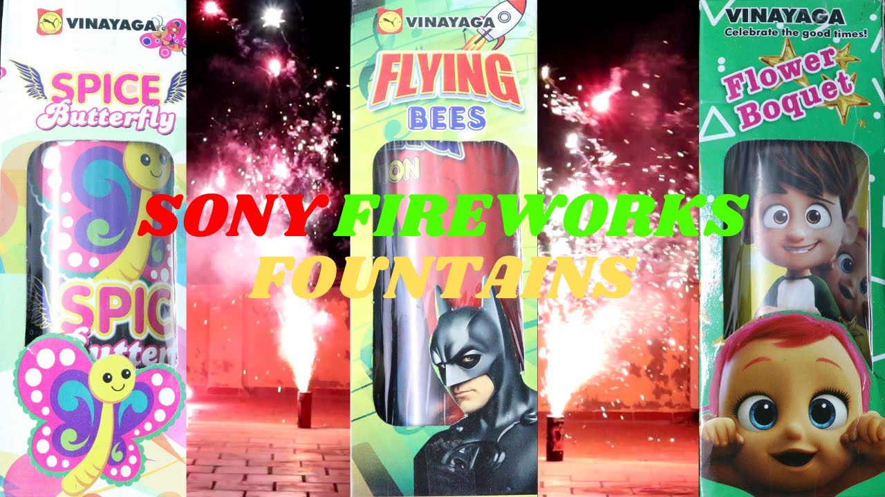 Sony Fireworks Fountains | Sonny Crackers | Crackers Show Time | CST ...
