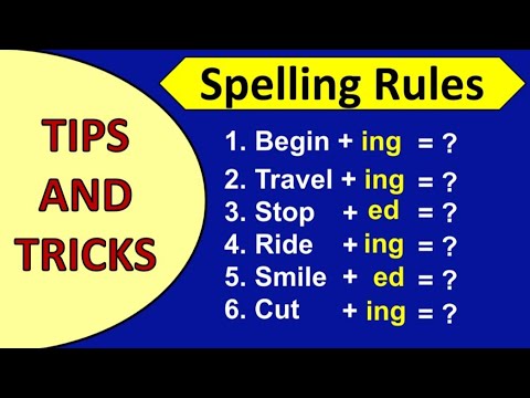Spelling rules in English. Spoken English in Tamil. - YouTube