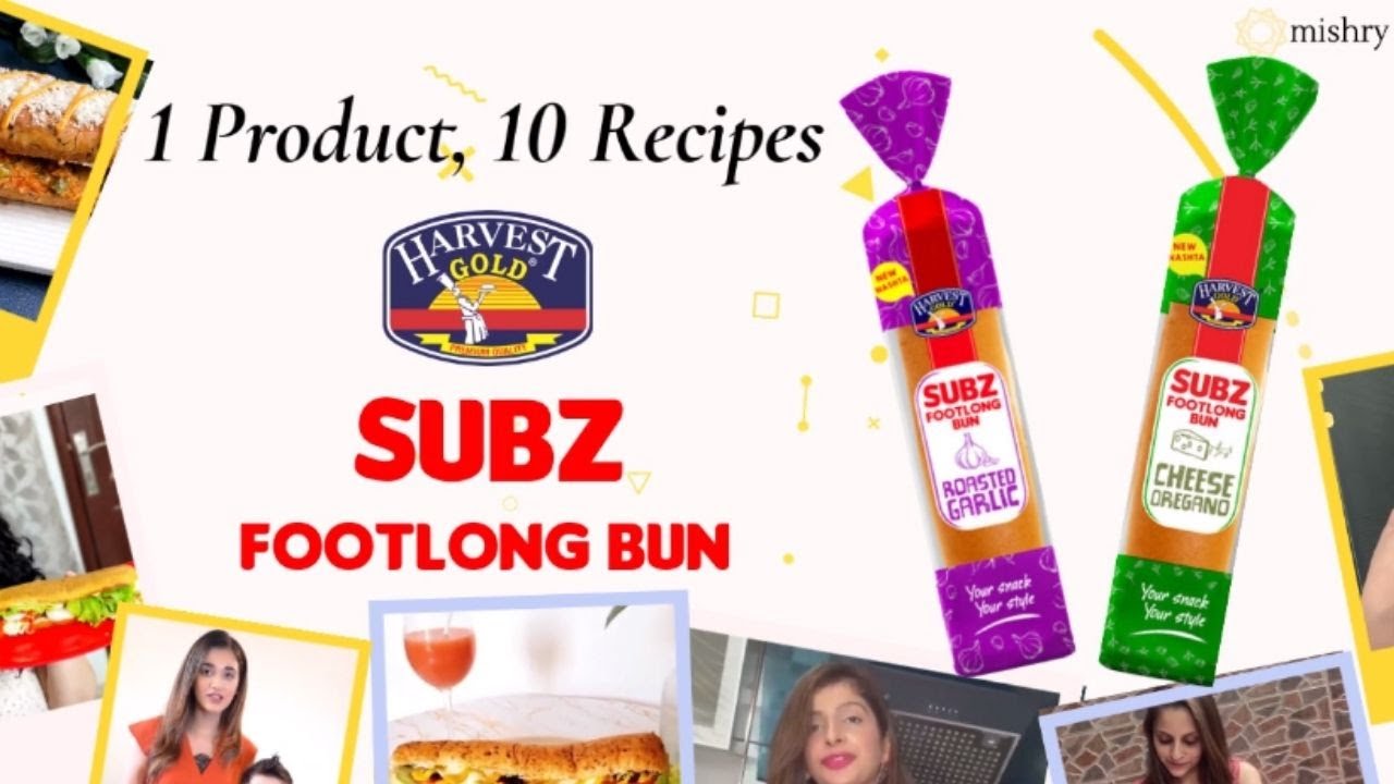 Harvest Gold Subz Footlong Bun | 1 Product, 10 Recipes - YouTube