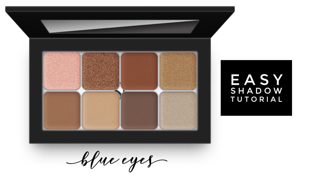 Easy eyeshadow tutorial for blue eyes 🤍 - YouTube