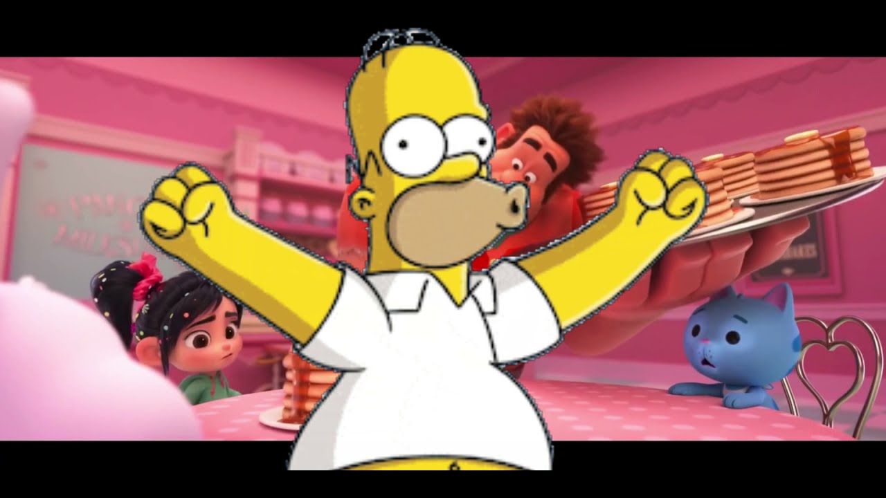 Homer Simpson plays pancake milkshake for the first time! - YouTube