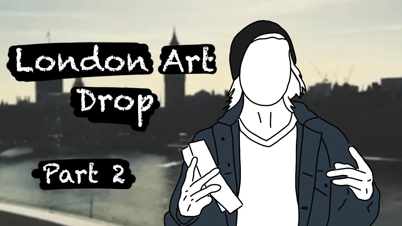 I gave away 35 paintings in LONDON (PART 2) - Zachary Rutter Art - YouTube