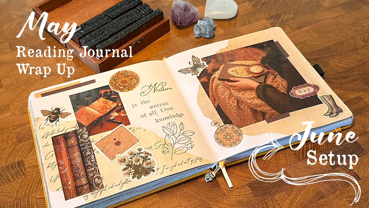 May Reading Journal Wrap Up & June Setup - YouTube