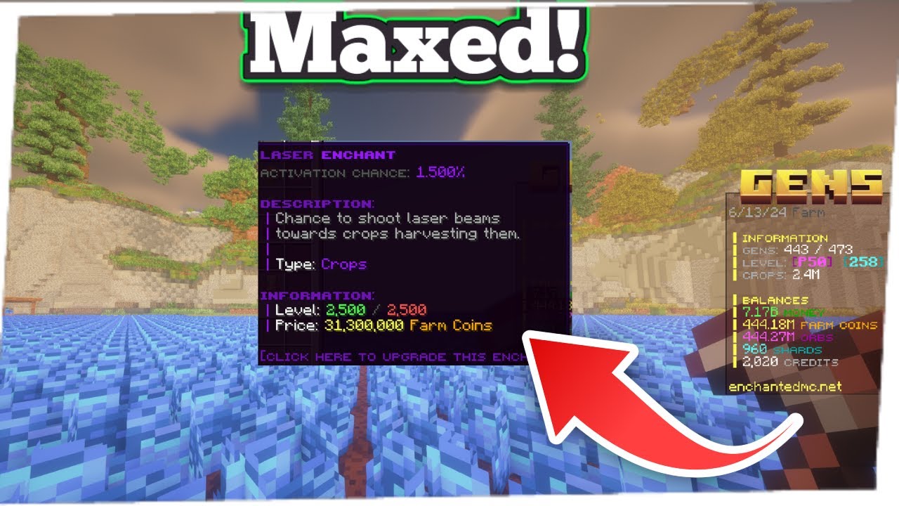 I MAXED OUT THE *BEST* ENCHANT ON THE SERVER | EnchantedMC Gens Ep3 ...