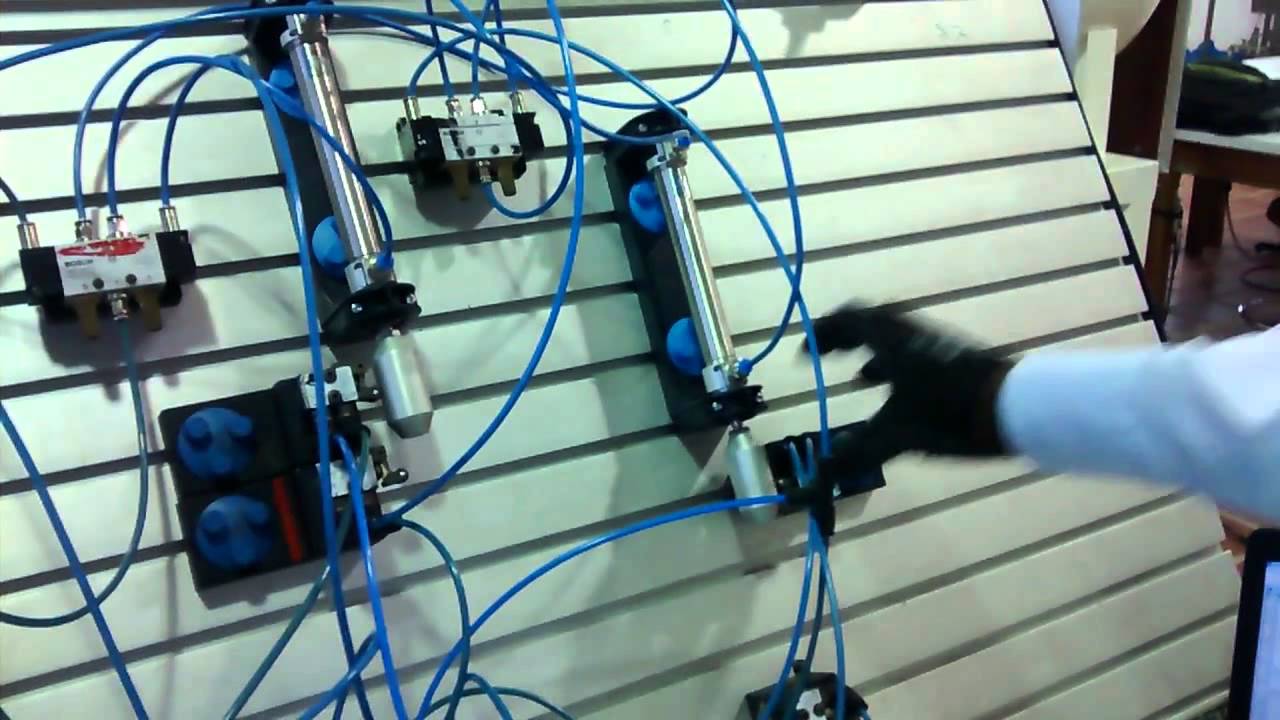 CIRCUITO NEUMATICO DE UN SELECTOR DE MATERIAL - YouTube