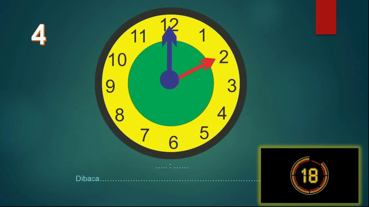 Media Pembelajaran Matematika Kelas 2 SD (Waktu) - YouTube