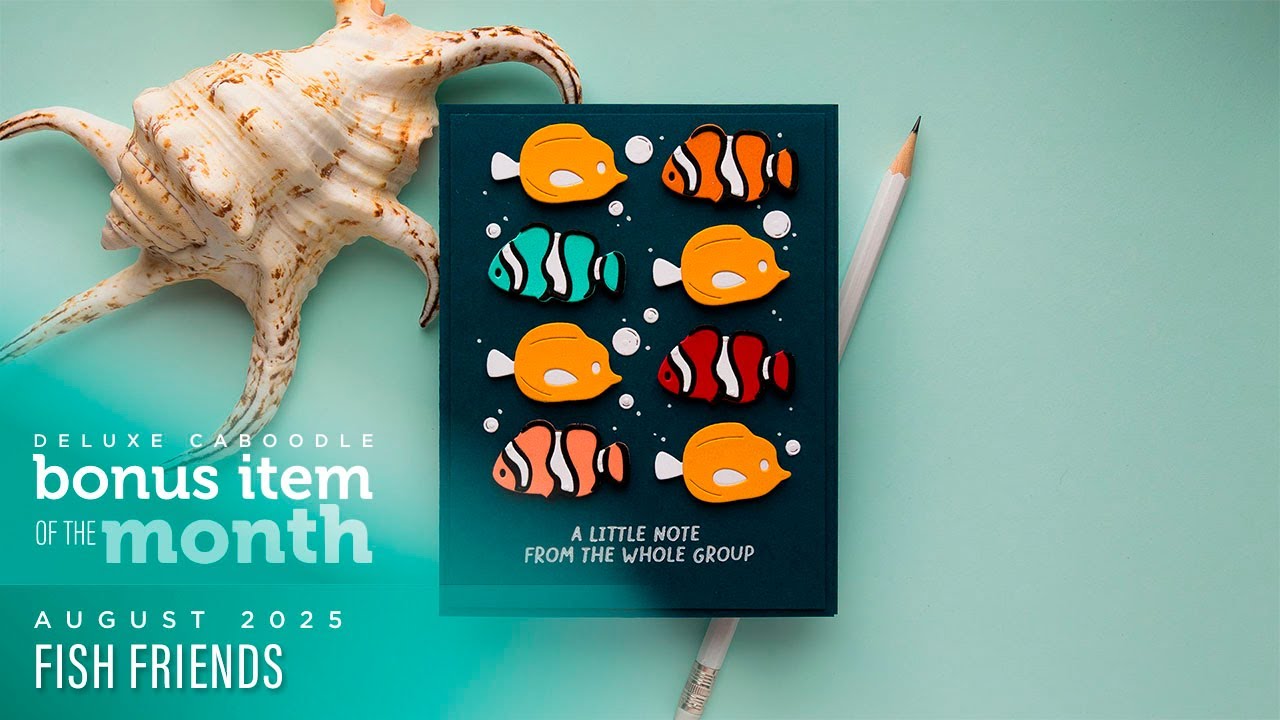 Spellbinders August 2025 Deluxe Caboodle Bonus Item - Fish Friends ...