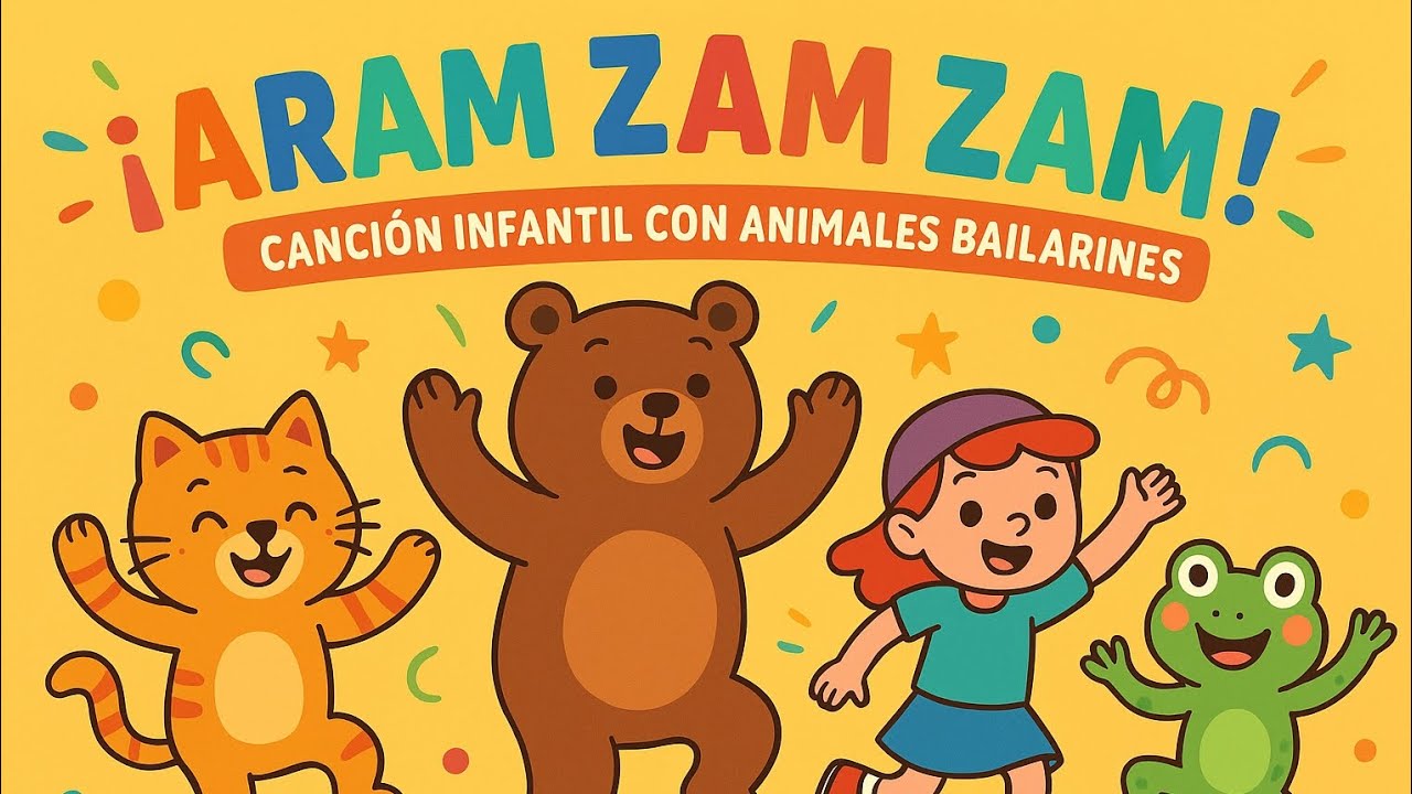 ¡Aram Zam Zam! Canción Infantil con Animales Bailarines🐢🐻🐶 - YouTube