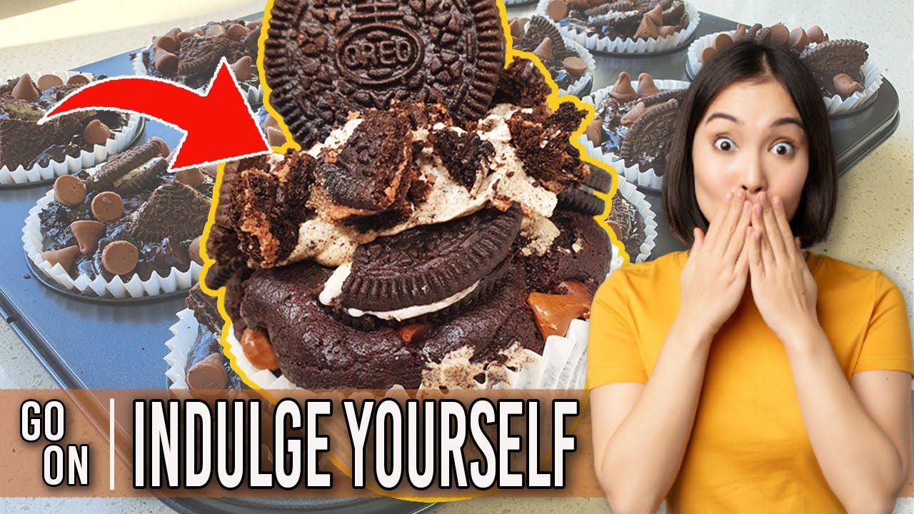 BEST Oreo Double Chocolate Muffins | How to make Oreo muffins EASY ...