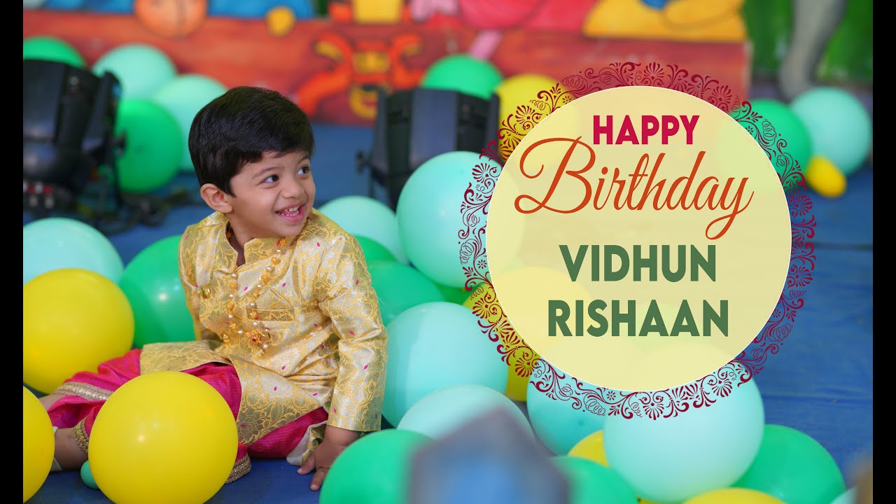 Vidhun & Rishaan Birthday Song | Vincita Photography - YouTube