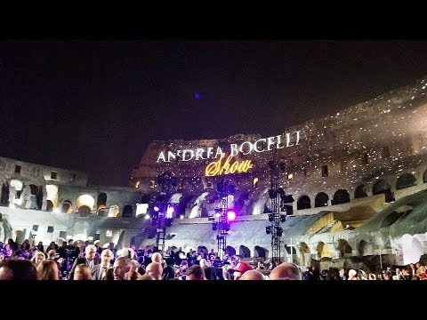 CFN Italy 2017 Andrea Bocelli Show in Colosseum - YouTube