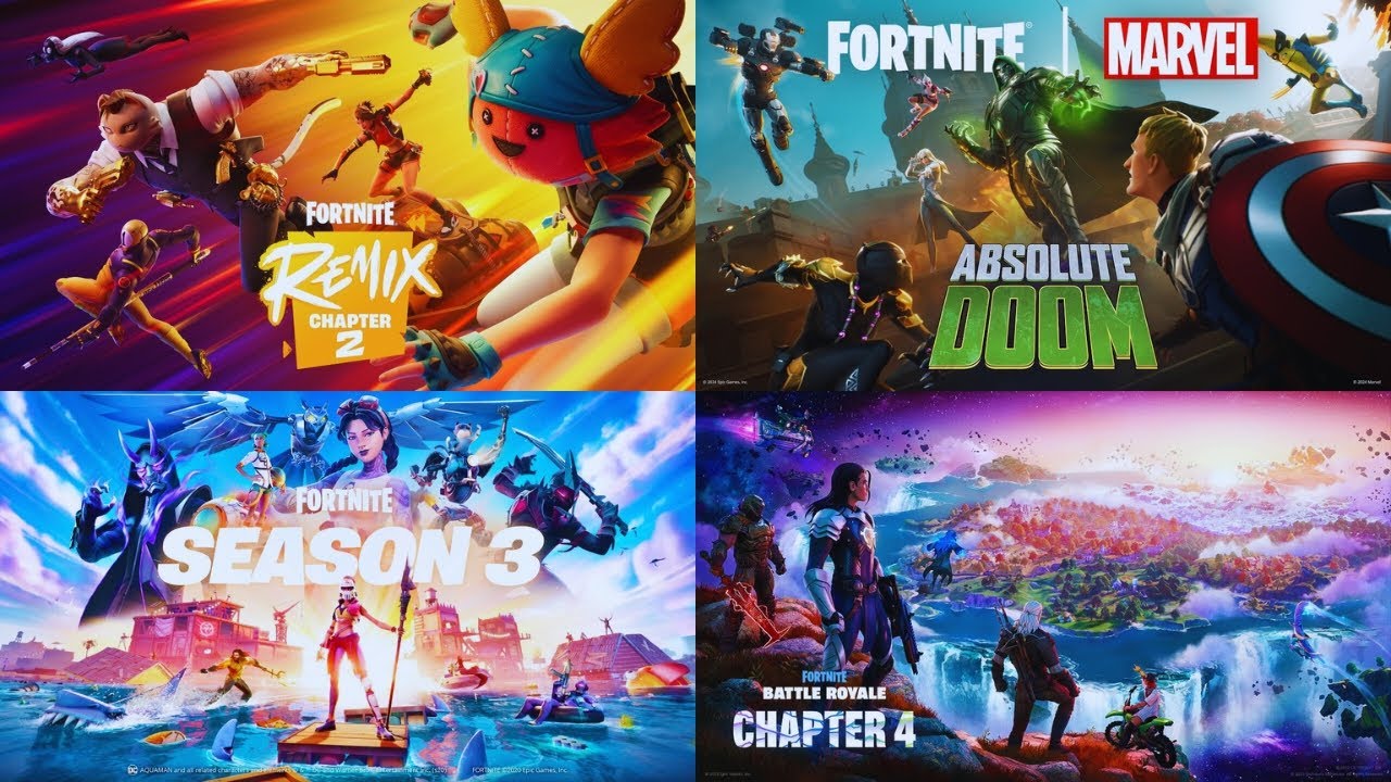 All Fortnite Cinematic Trailers! | Chapter 1 Season 1 - Chapter 2 Remix ...