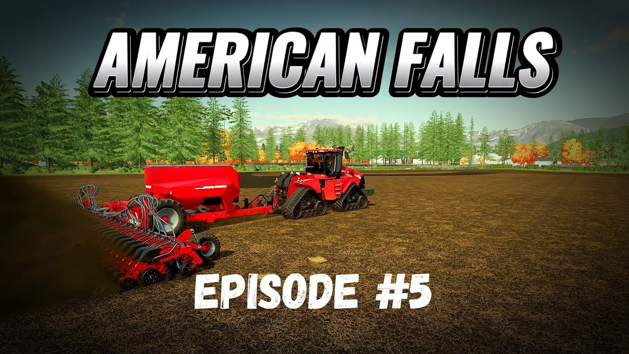 AMERICAN FALLS | FS22 | Planting Winter WHEAT 🌾 | Time-Lapse | FS22 ...