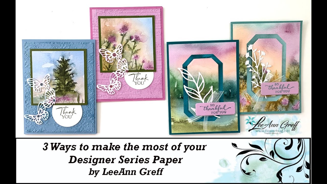 3 Ways to make the most of your Designer Paper - YouTube