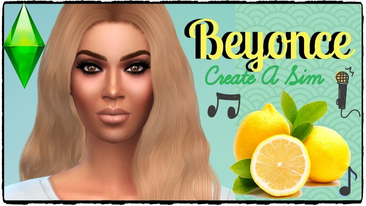 The Sims 4: Beyonce Create A Sim | Slay The House Down Bey🐝 - YouTube