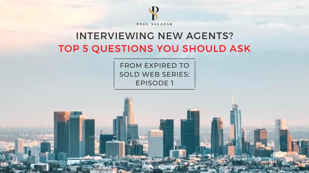 Interviewing New Agents? Top 5 Questions You Should Ask - YouTube