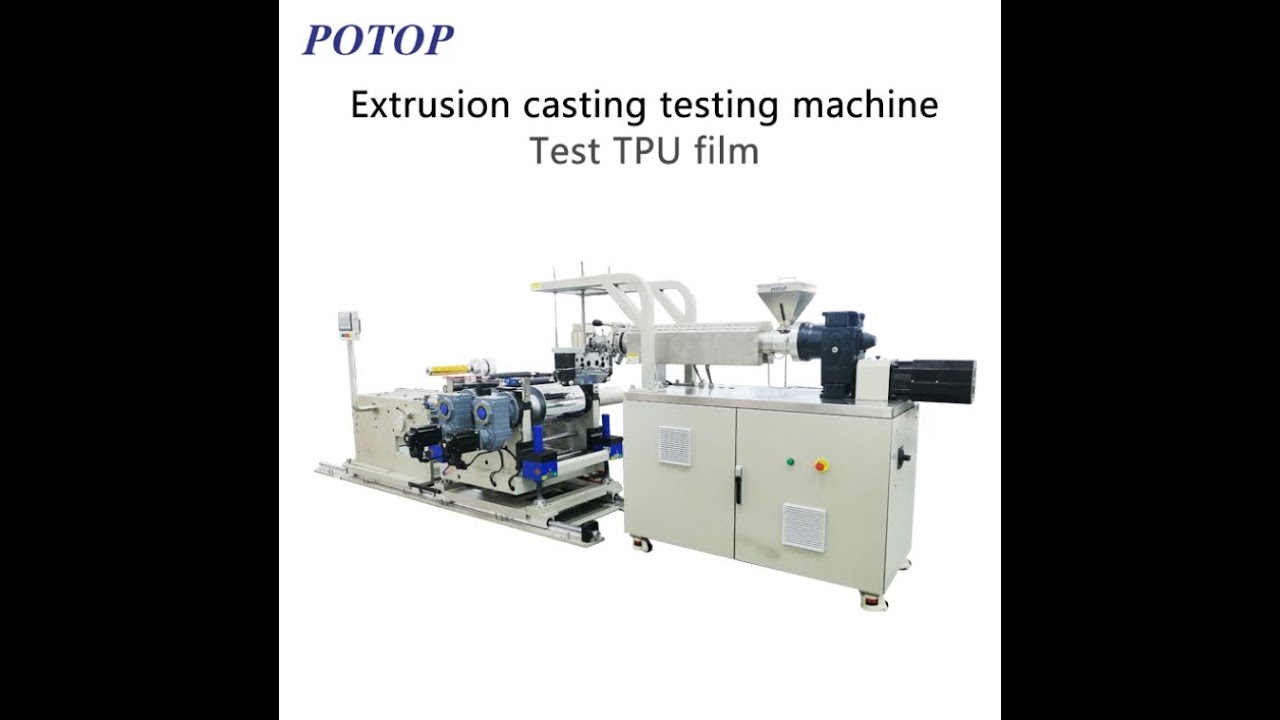 Extrusion casting testing machine:Test TPU film - YouTube