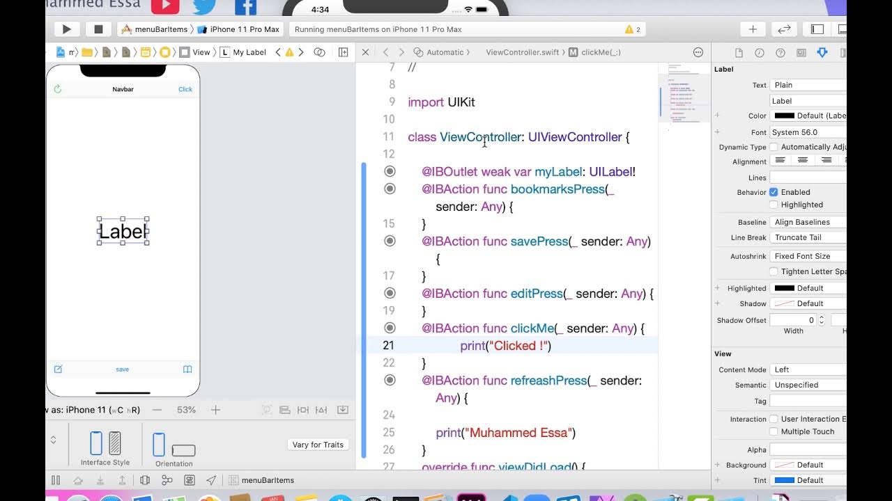 41 Swift Xcode navbar & toolbar - YouTube