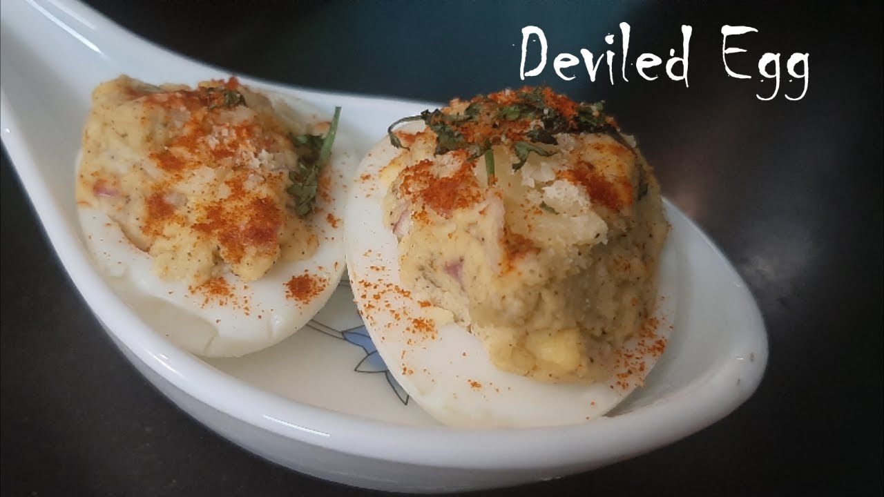 Best Deviled Eggs Recipe | with baked Eggs | The Spices Inside - YouTube