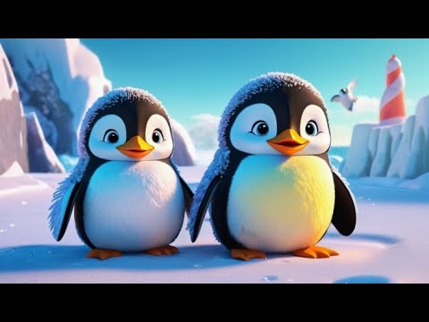 Five Little Penguins Slide on Ice + More Nursery Rhymes & Kids Songs ...