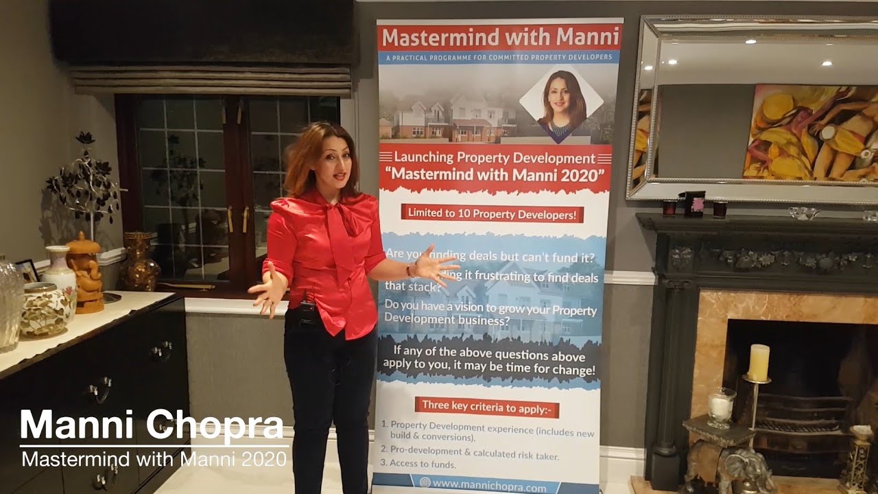 Apply now for "Mastermind with Manni 2020". Limited to 10 Property ...