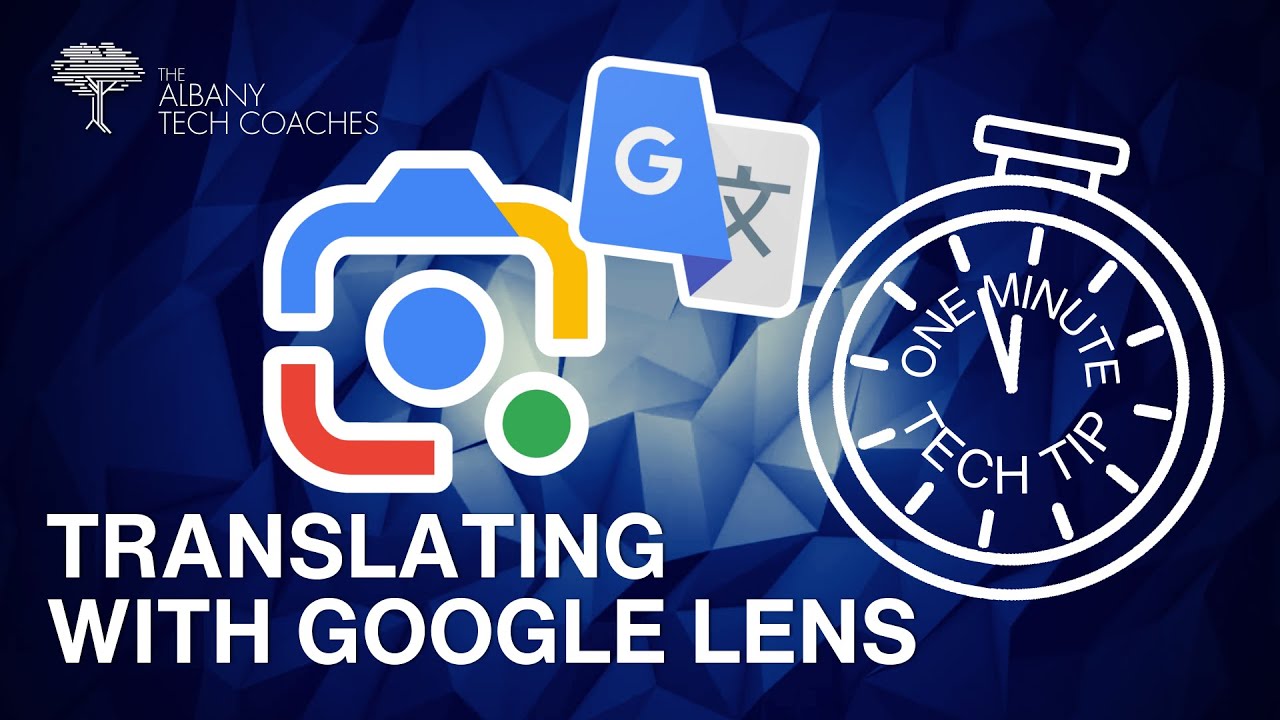 1 Minute Tech Tip- Google Lens Translate - YouTube