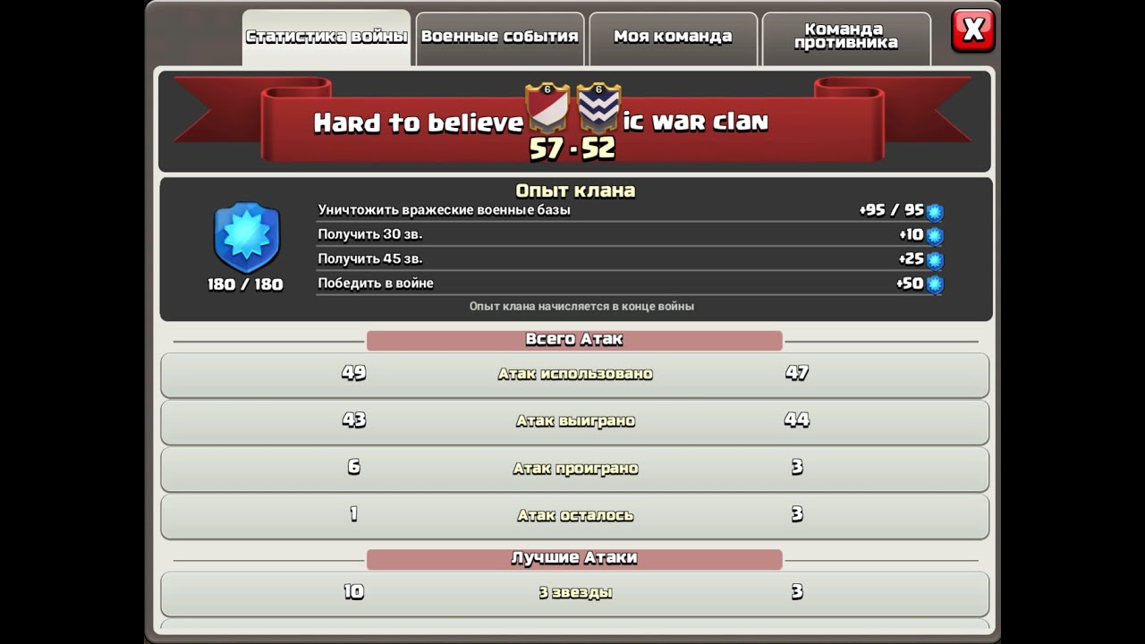 Clash of Clans - Clan War - Hard To Believe vs Ic war clan - YouTube