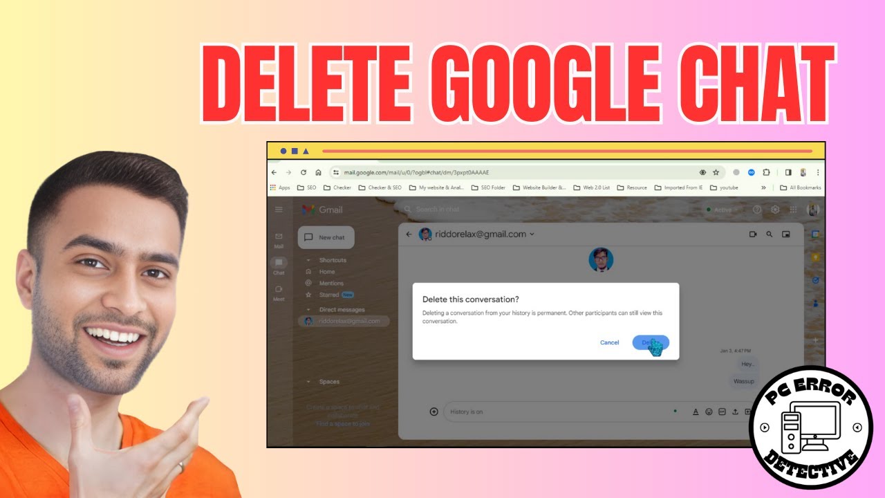 How to Delete Google Chat | Clear Your Conversations - YouTube