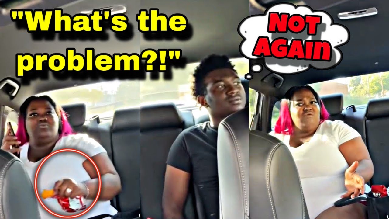 WOMAN gets MAD because UBER DRIVER won’t ALLOW FOOD in the CAR - YouTube
