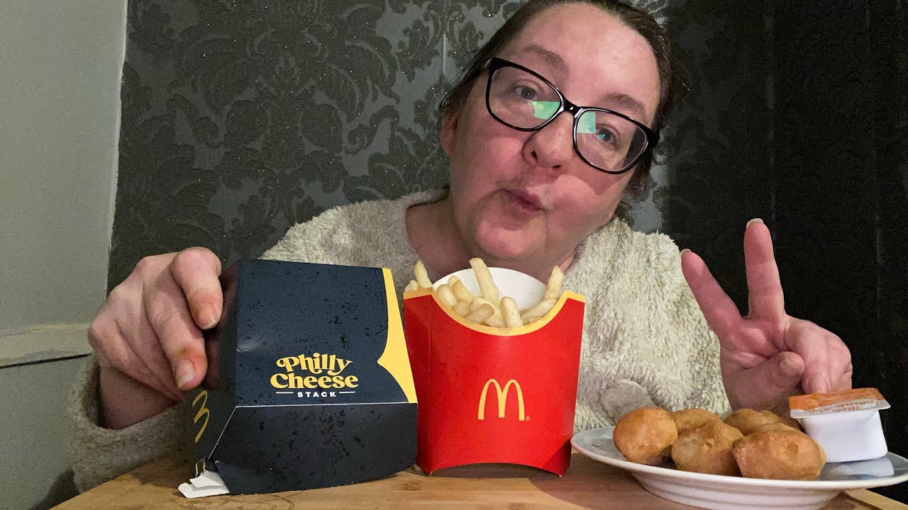 Trying The New Philly Cheese Stack From McDonald’s #foodie #eatingshow ...