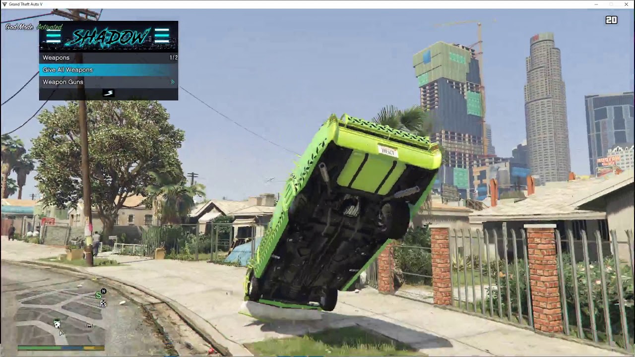 Présentation du menu SHADOW [GTA5 PC] - YouTube